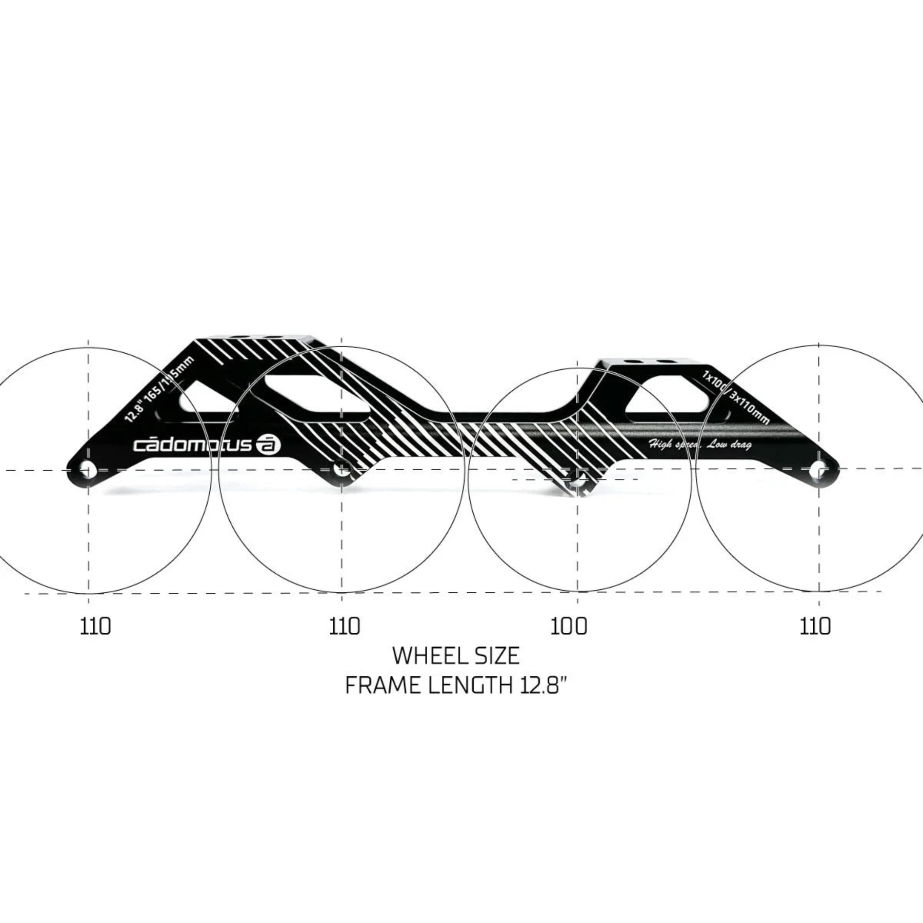 Cadomotus Comp® TR-3 Hilo Inline Speed Frame – Recto Skates